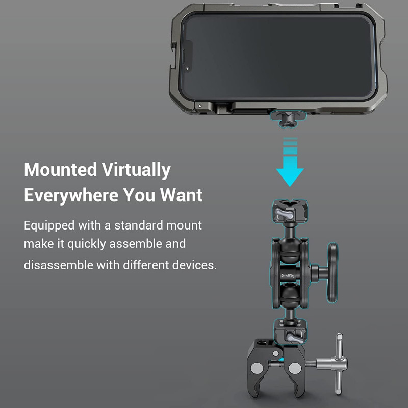 SmallRig Drop-in HawkLock Mini Articulating Magic Arm Brazo Mágico ...