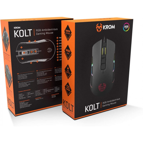 KROM Kolt RGB Ambidextrous GAMING MOUSE